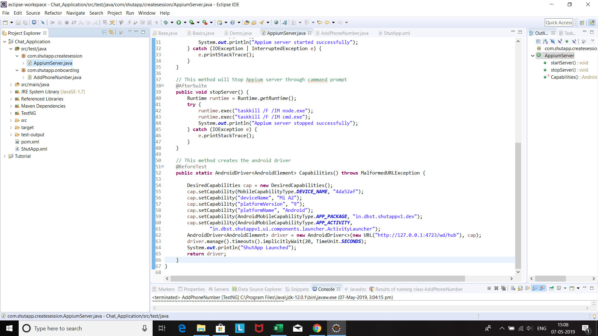 TestNG How To Call Methods From 2 Different Class 2 Different