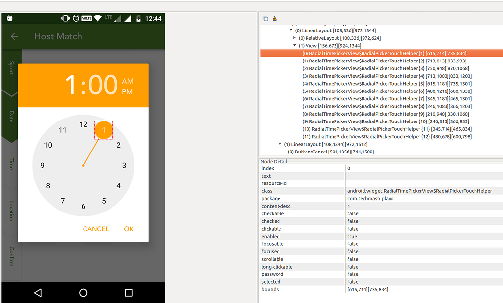 Issue in selecting time from android time picker - Support - Appium Discuss