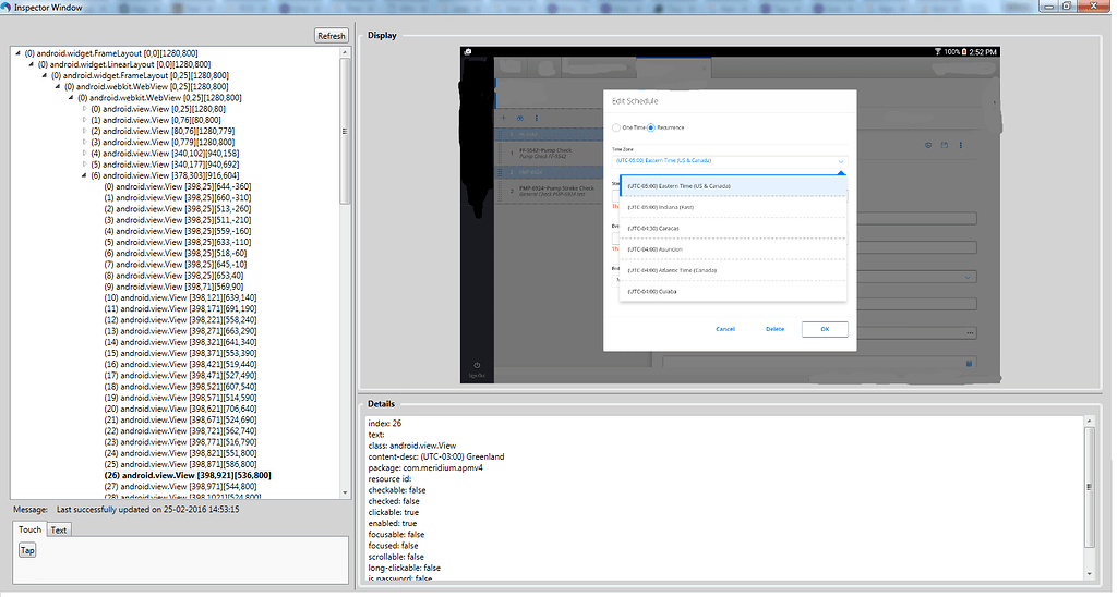 How to select timezone from a dropdown for native app - Support - Appium Discuss