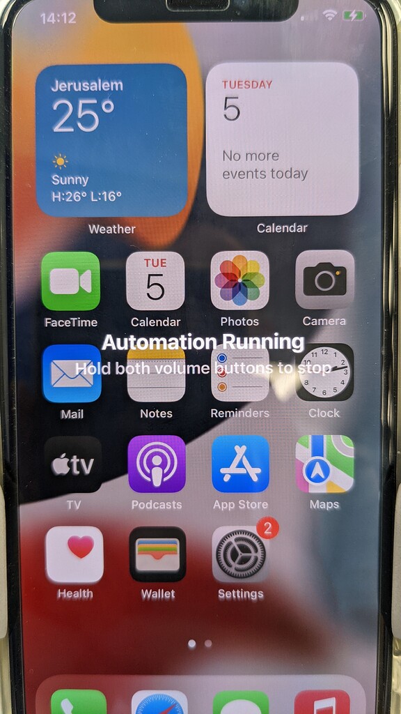 Transperent "automation runing" in ios 15.0.1 - Support - Appium Discuss