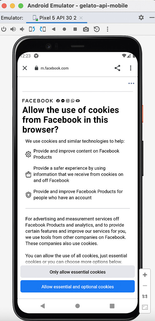 How to click on "Allow cookies"? - Support - Appium Discuss