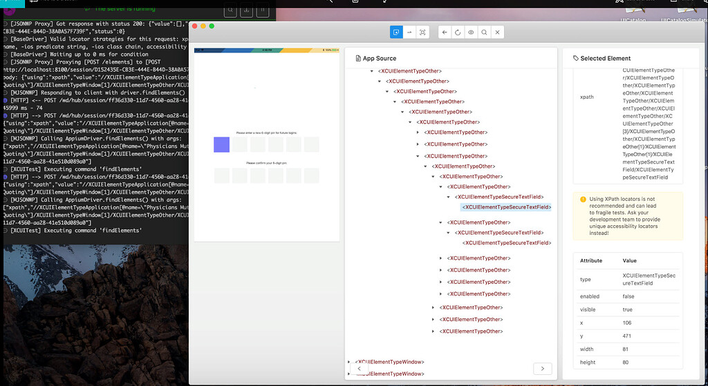 Not able to get accessibility ID/names/any unique IDs after we inspect ...