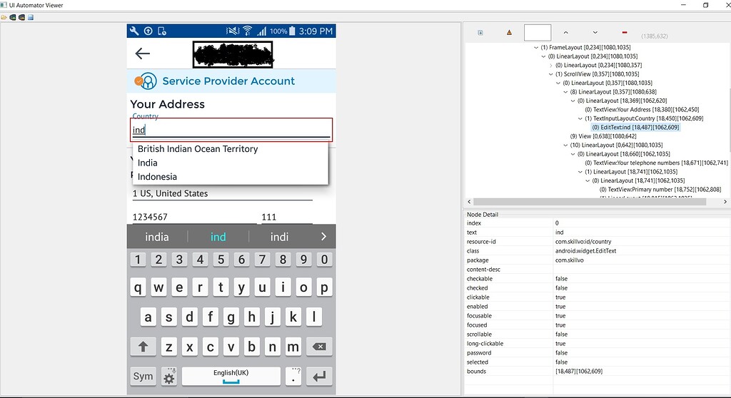 How to select from suggestion list - Support - Appium Discuss