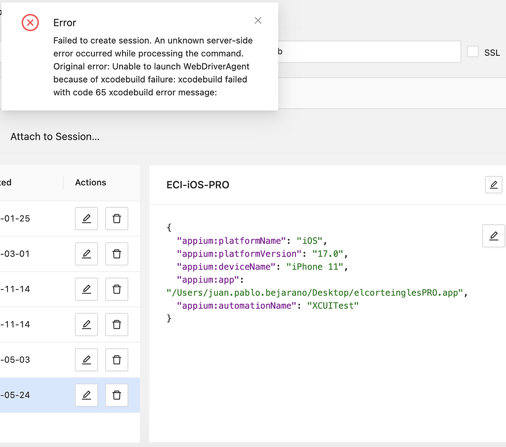 WebDriverAgentRunner error 65 in simulator - Support - Appium Discuss