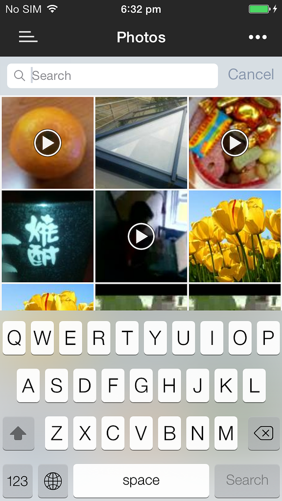 SendKeys is not working Properly when i tried to pass some values to search bar in IPhone 6 ...
