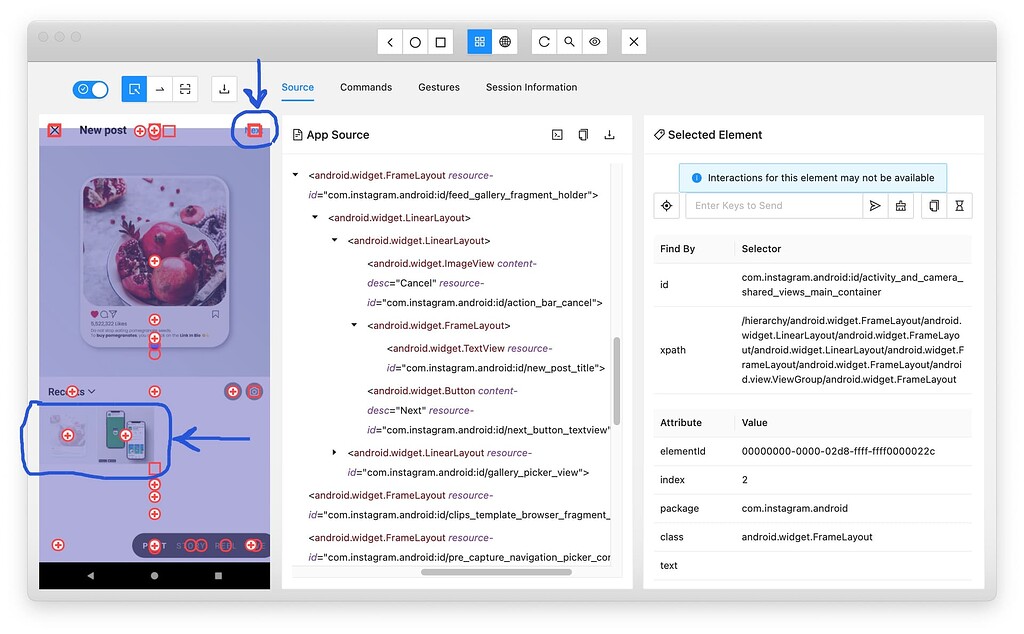 Closing the application when selecting an element - Issues/Bugs - Appium Discuss