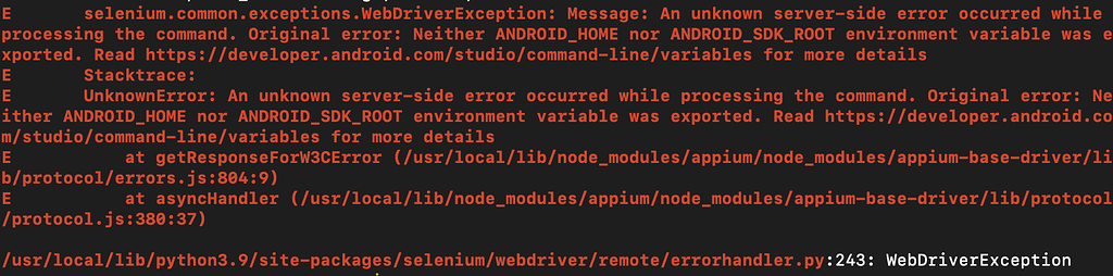[SOLVED] ANDROID_HOME error even after being set - Support - Appium Discuss