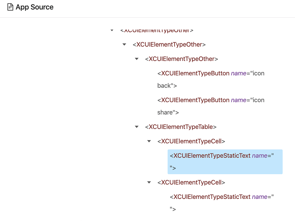 How to find the element in a cell - Issues/Bugs - Appium Discuss