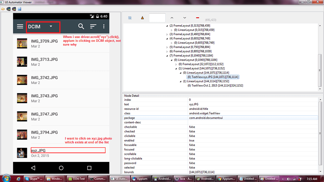 Scroll fails with UiObjectNotFoundException - Support - Appium Discuss