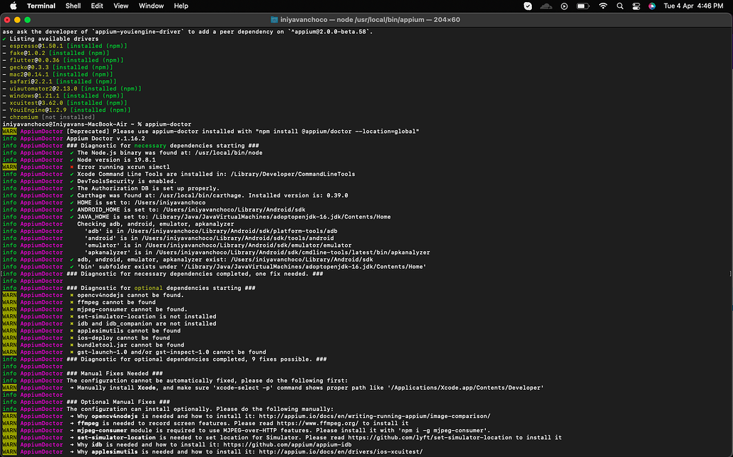 Could not connect to server to Appium server - Issues/Bugs - Appium Discuss