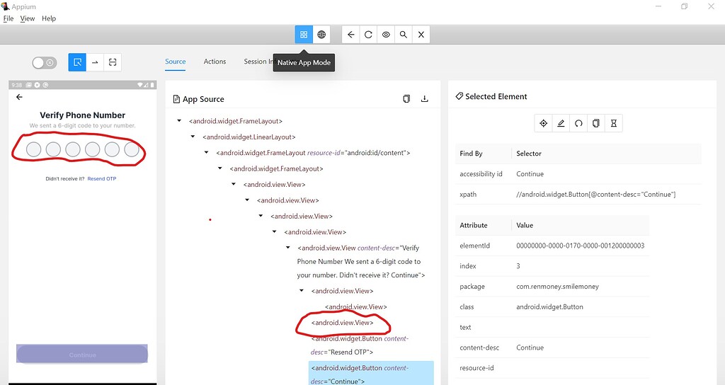 How to enter 6 digit code in the element - Issues/Bugs - Appium Discuss