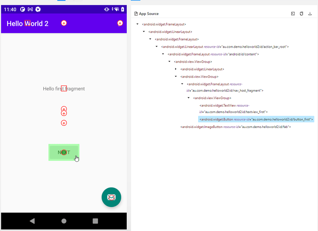 Appium Inspector not working correctly whith Espresso - Support ... Appium Inspector not working correctly whith Espresso - Support ...