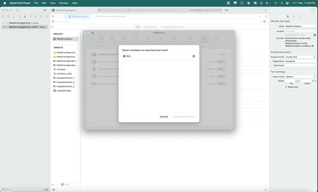 The requested resource could not be found or a request was received ...