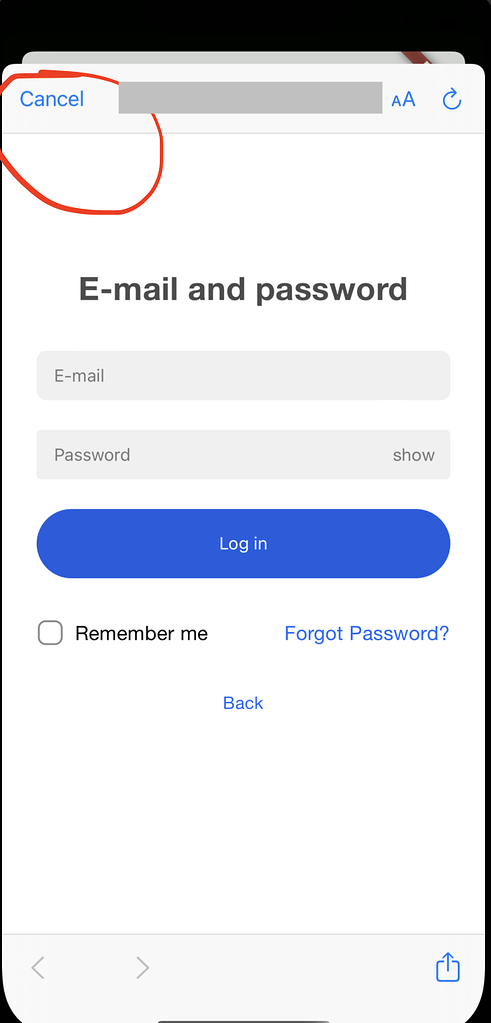 How to click on "Cancel" button to close webpage in IOS - Support - Appium Discuss