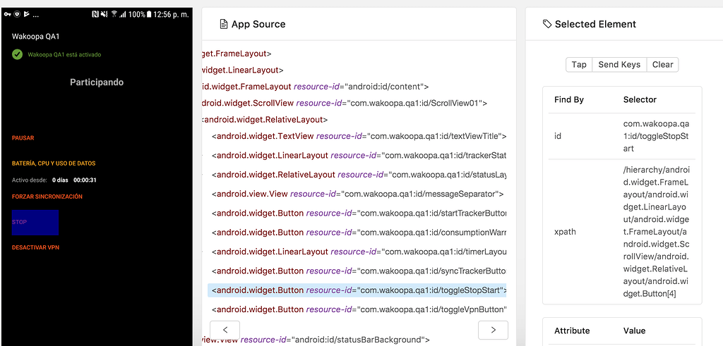 Unable to locate an element on MainActivity after logging in for second ... Unable to locate an element on MainActivity after logging in for second ...