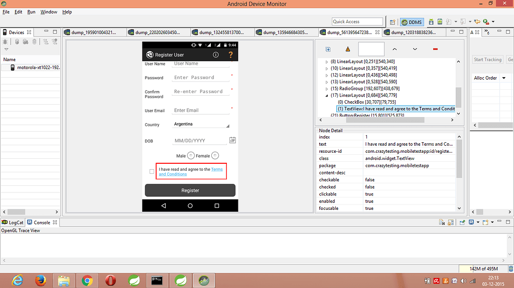 How to click a link inside a textview? - Support - Appium Discuss