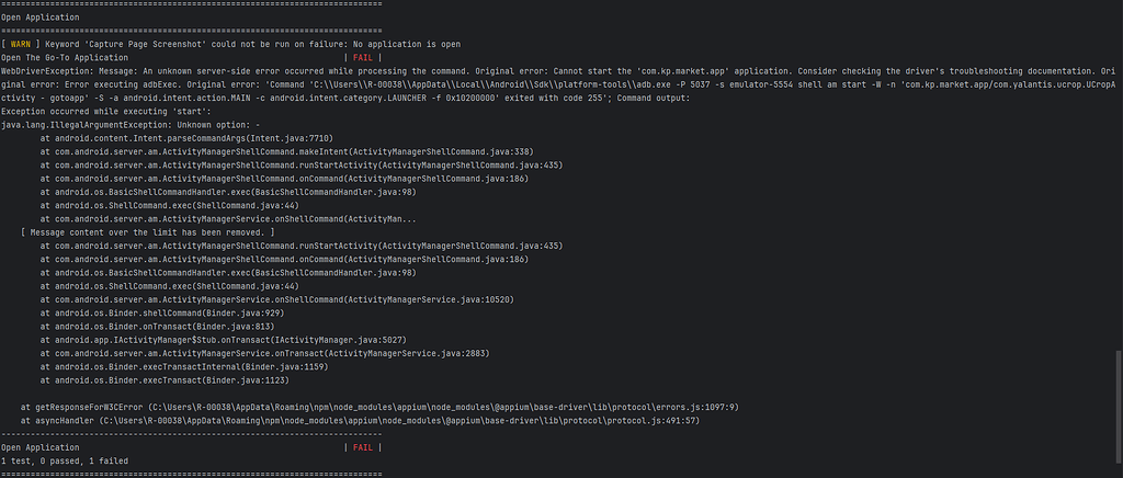 Webdriverexception Message An Unknown Server Side Error Occurred While Processing The Command
