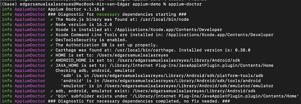 Neither ANDROID_HOME nor ANDROID_SDK_ROOT environment variable was exported - Support - Appium ...