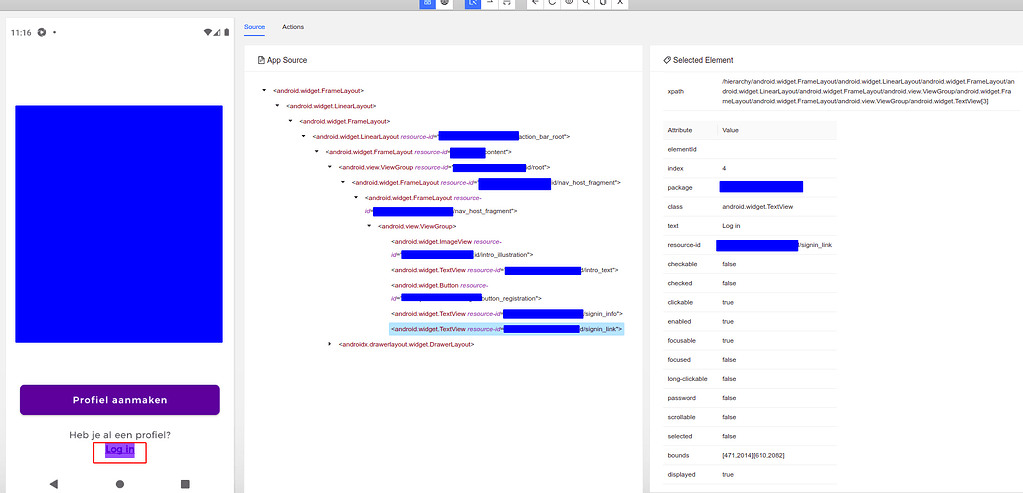 Cannot tap an element: Tap at [x=540.5, y=2048.0] has failed - Support - Appium Discuss