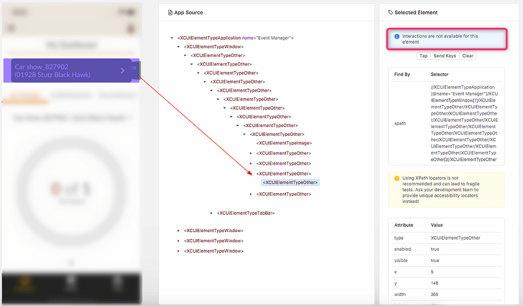 Interactions are not available for this element - Issues/Bugs - Appium Discuss