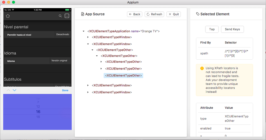 Unable to locate element using appium inspector for iOS application - Issues/Bugs - Appium Discuss