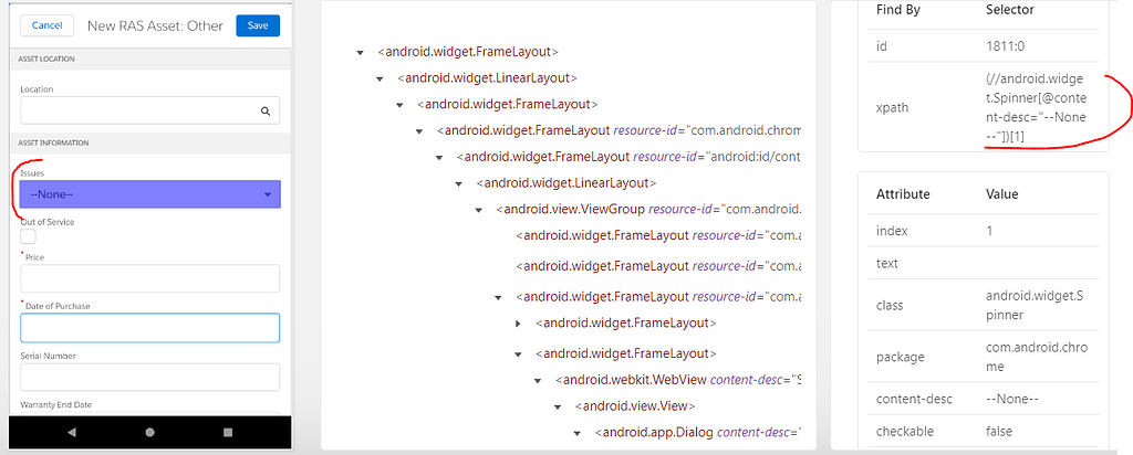 Unable to click on dropdown - Issues/Bugs - Appium Discuss
