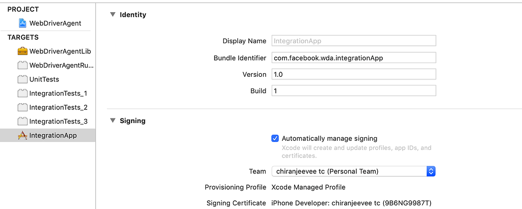 How To integrate Webdriveragent with our app - Issues/Bugs - Appium Discuss