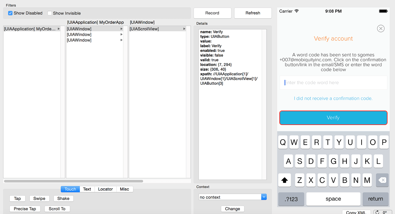 Sendkeys and click function does not work for IOS Simulator - Issues/Bugs - Appium Discuss