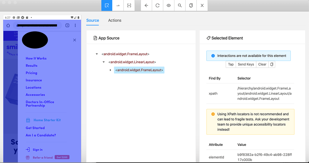 Appium Inspector fails to inspect web-app on android and ios devices - Support - Appium Discuss