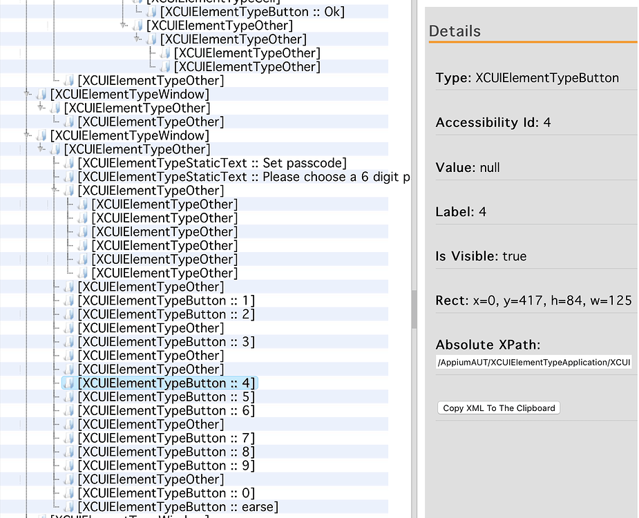 Cannot click button using accessibility Id or xpath iOS driver - Issues/Bugs - Appium Discuss