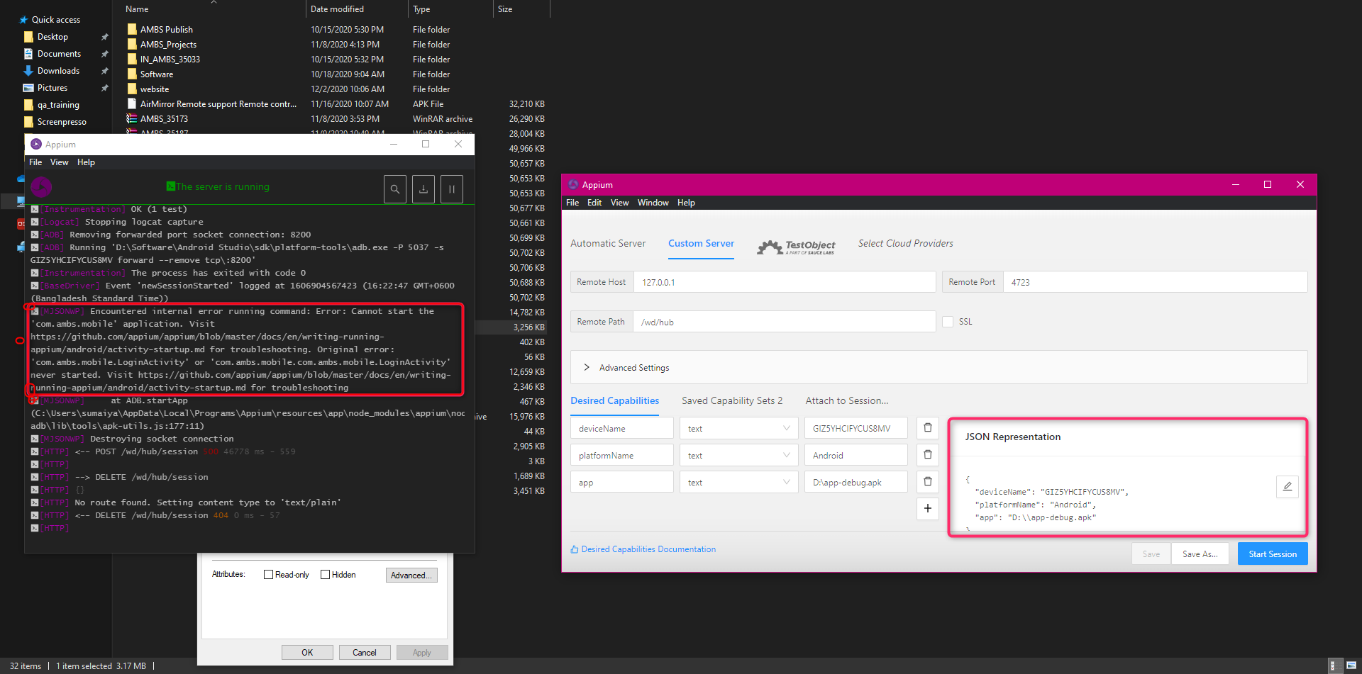 Error : Loginactivity never started, how will Appium inspect my App ...