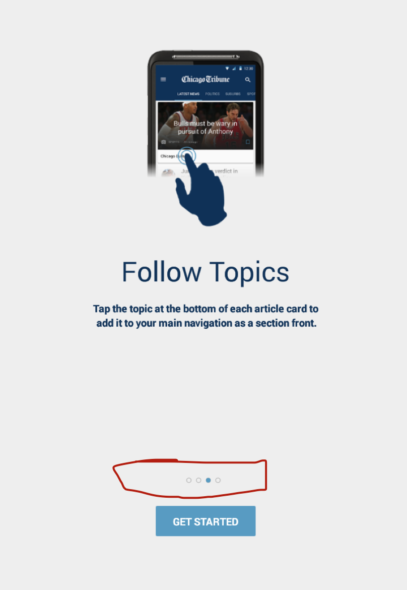 How To Automate Dots In Carousel On Android Using Appium Support