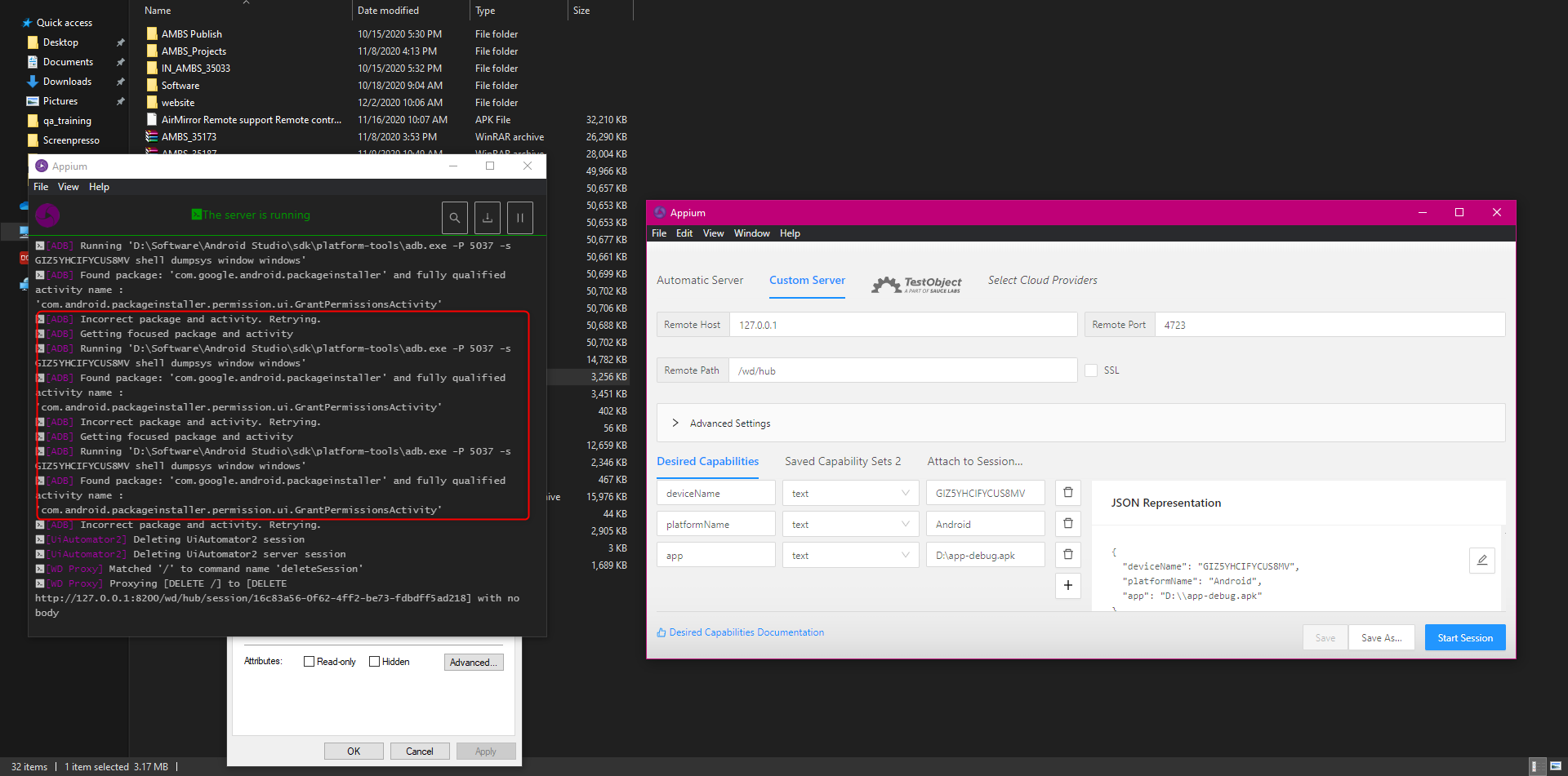 Error : Loginactivity never started, how will Appium inspect my App - Support - Appium Discuss